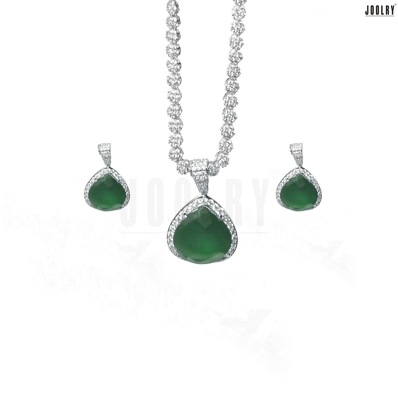 Colored Drop Necklace Set – JoolryIndia