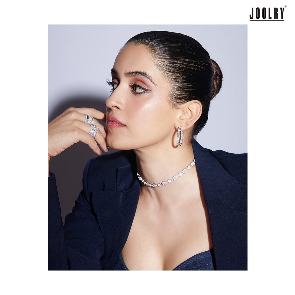 Classic Baguette And Round Diamonte Choker Set – JoolryIndia