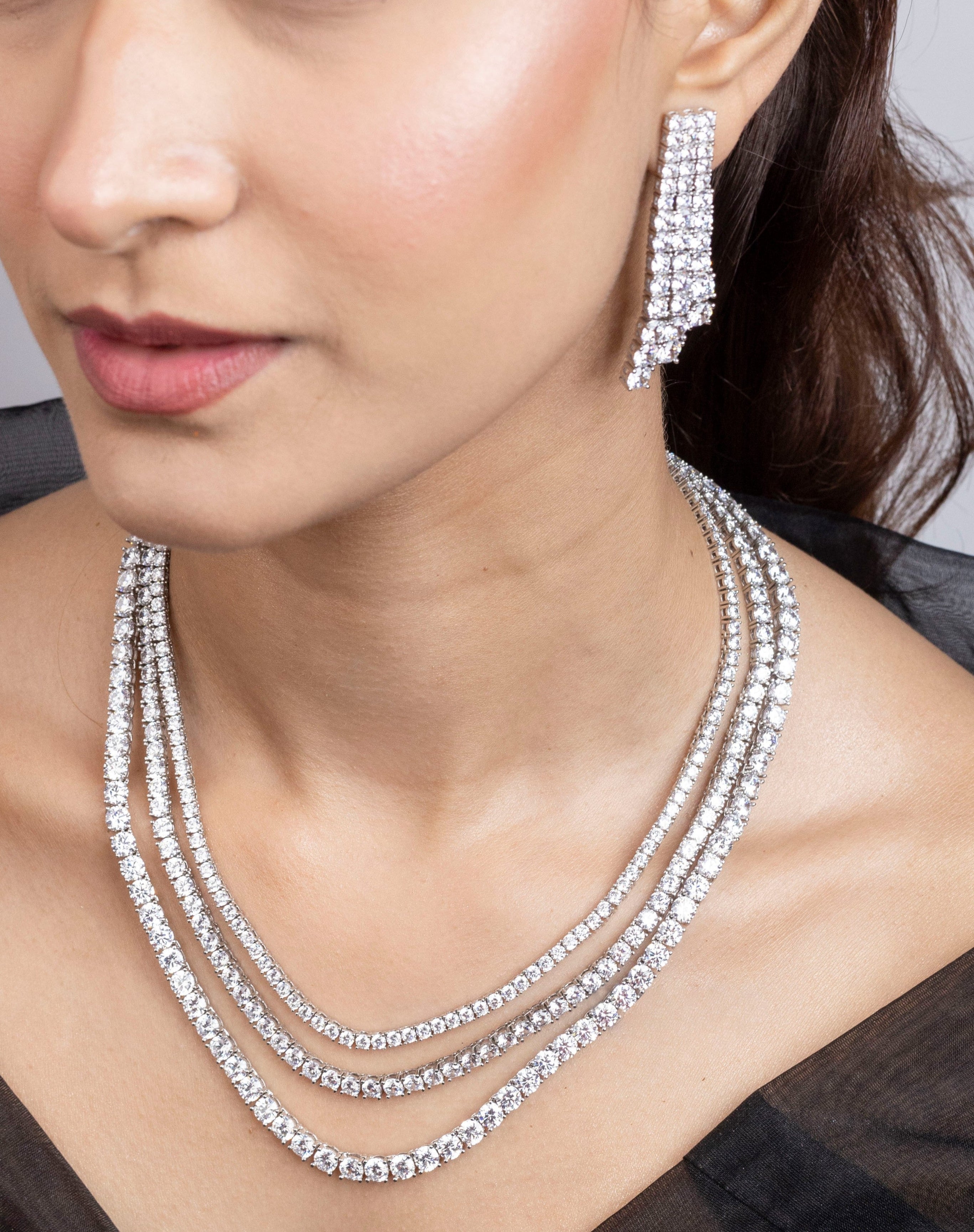 3 Line Necklace Set – JoolryIndia