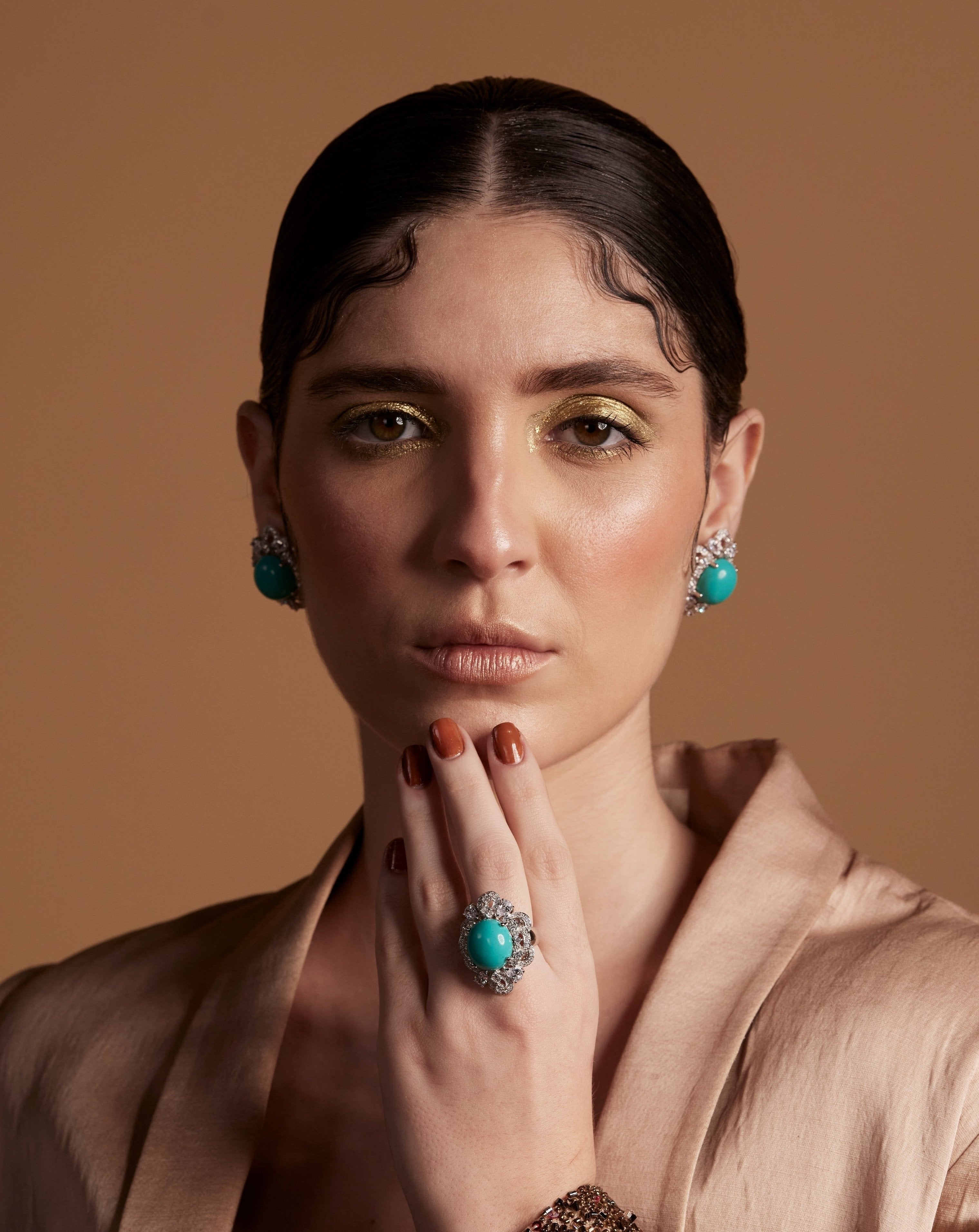 Turquoise premium silver ring – JoolryIndia